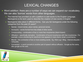 Subsystem changes | PPTX
