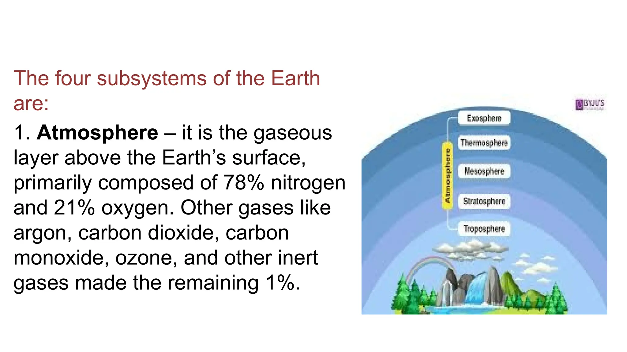subsystems of the earth.pptx fregergergerg | PPTX
