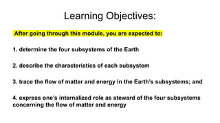 subsystems of the earth.pptx fregergergerg | PPTX