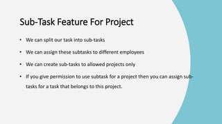 Sub task in project | PPT | Free Download
