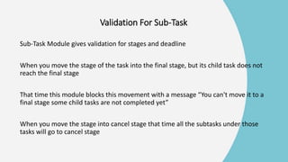 Sub task in project | PPT | Free Download