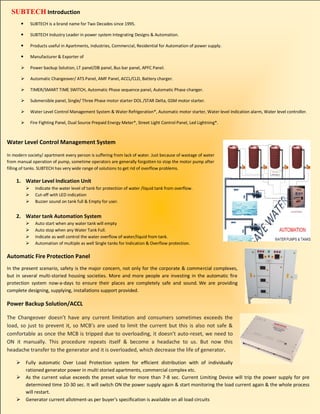 Subtech profile | PDF