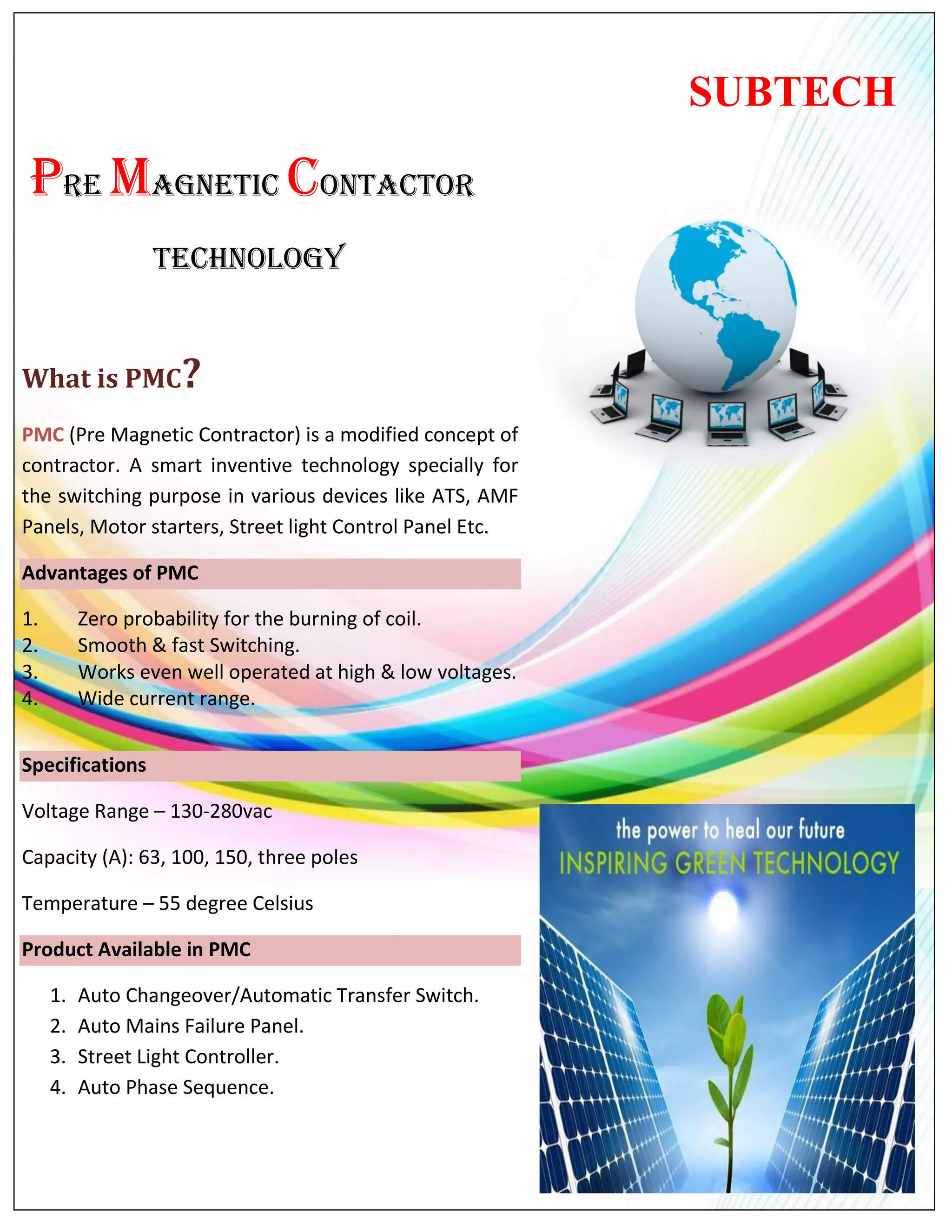 Subtech:Automatic Changeover,ACCL, AMF Panel, Motor Starter etc. | PDF