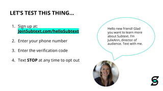 Join Subtext | PPT