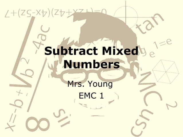 Subtract Mixed Numbers | PPT