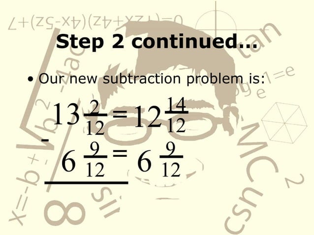 Subtract Mixed Numbers | PPT