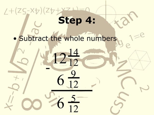 Subtract Mixed Numbers | PPT