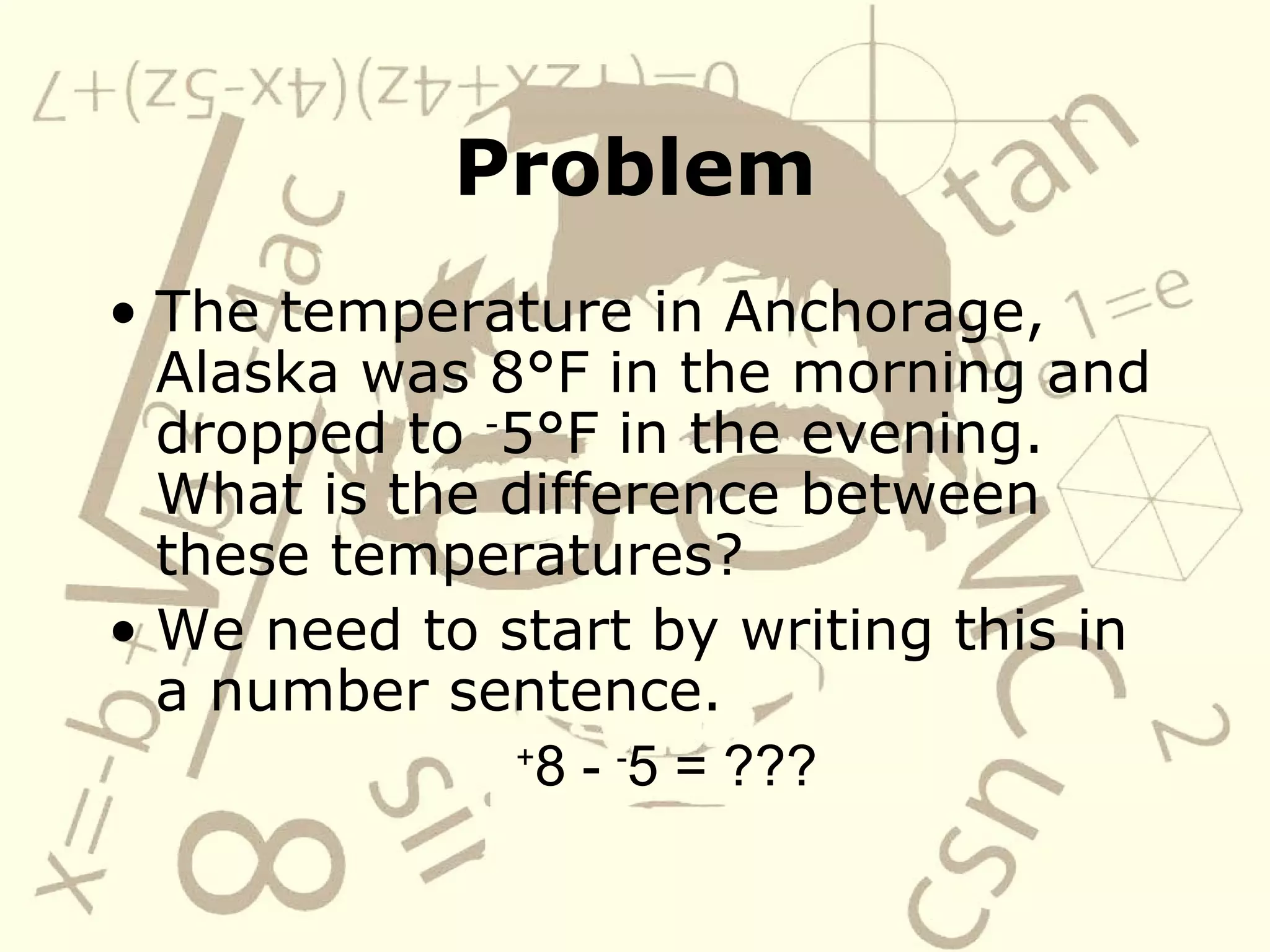 Subtracting Integers | PPT | Weather | Science
