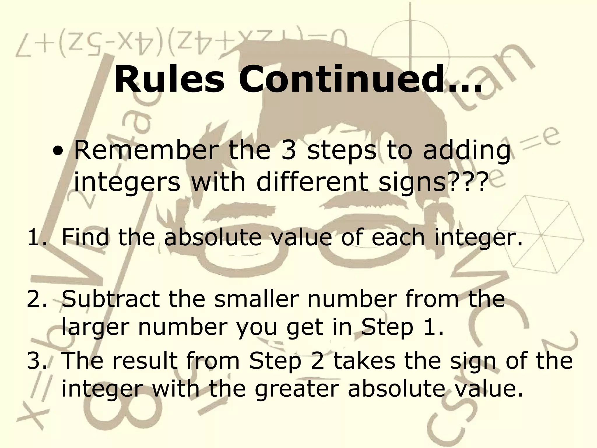 Subtracting Integers | PPT | Weather | Science