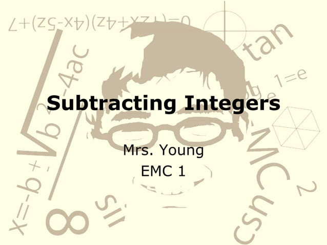Subtracting Integers | PPT