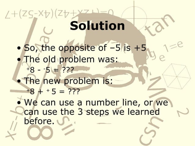 Subtracting Integers | PPT
