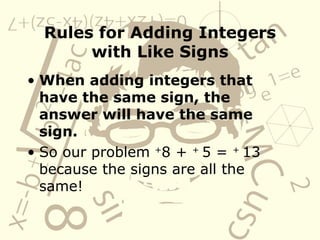 Subtracting Integers | PPT | Weather | Science