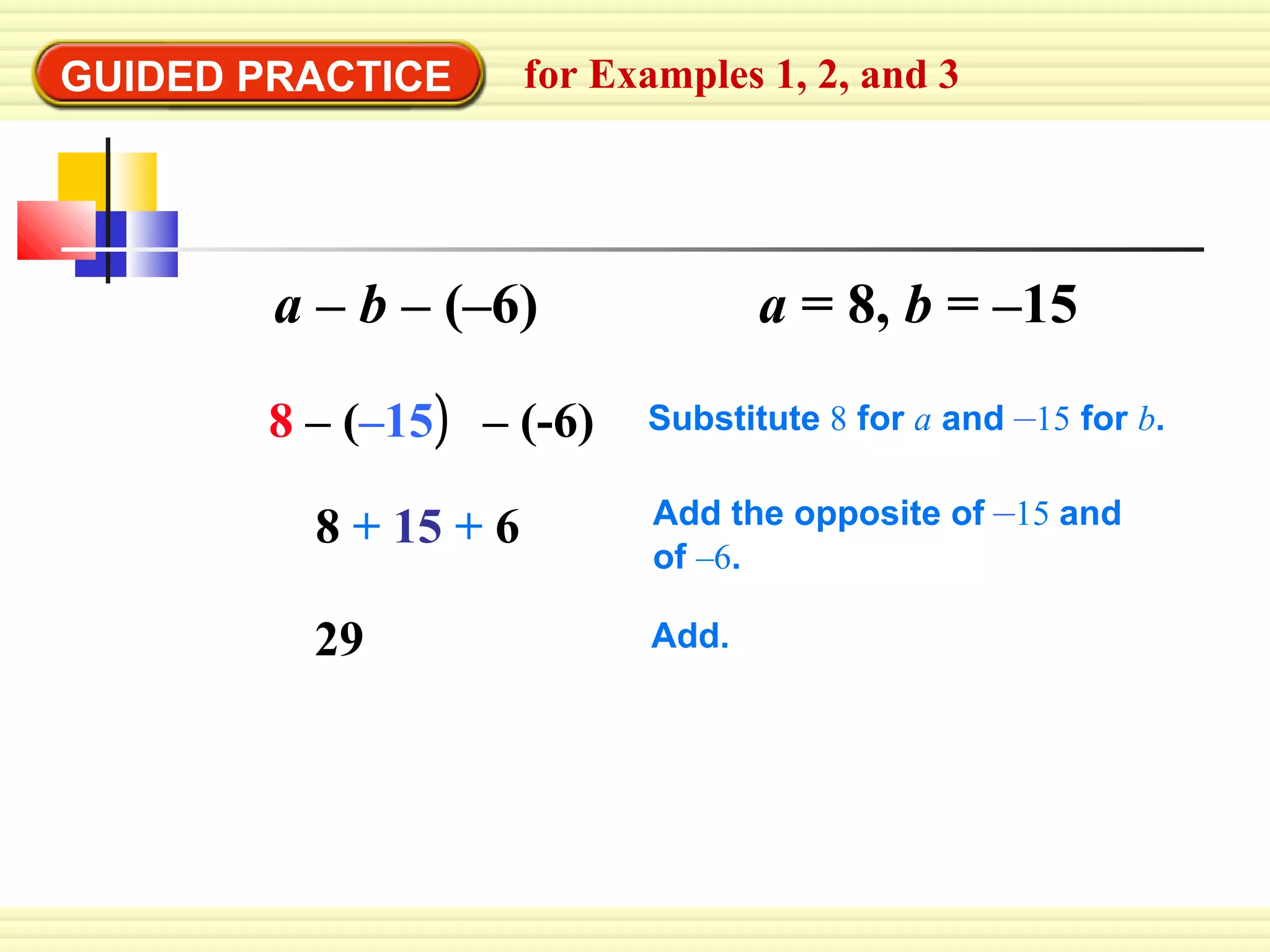 Subtracting integers | PPT | Science