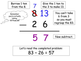 Subtracting with Regrouping.ppt