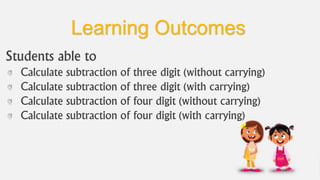 Subtraction For Class 3 | PPTX