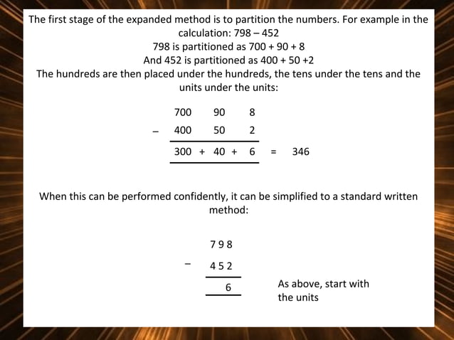 Subtraction Using An Expanded Method (part 1 of 5) | PPT | Physics ...