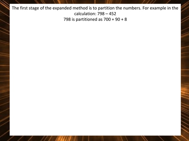 Subtraction Using An Expanded Method (part 1 of 5) | PPT | Physics ...