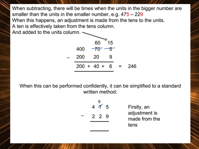 Subtraction Using an Expanded Method (part 3 of 5) | PPT