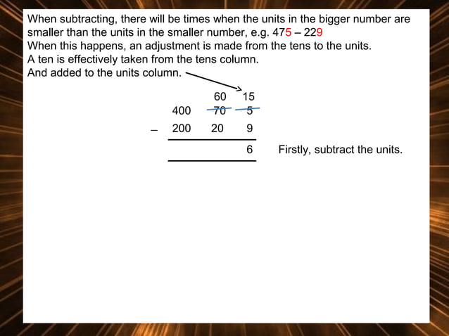 Subtraction Using an Expanded Method (part 3 of 5) | PPT