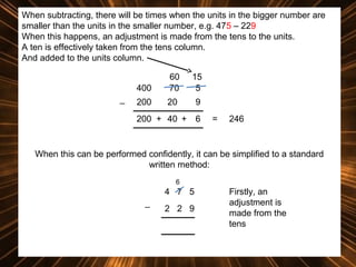 Subtraction Using an Expanded Method (part 3 of 5) | PPT