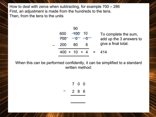 Subtraction Using An Expanded Method (part 5 of 5) | PPT