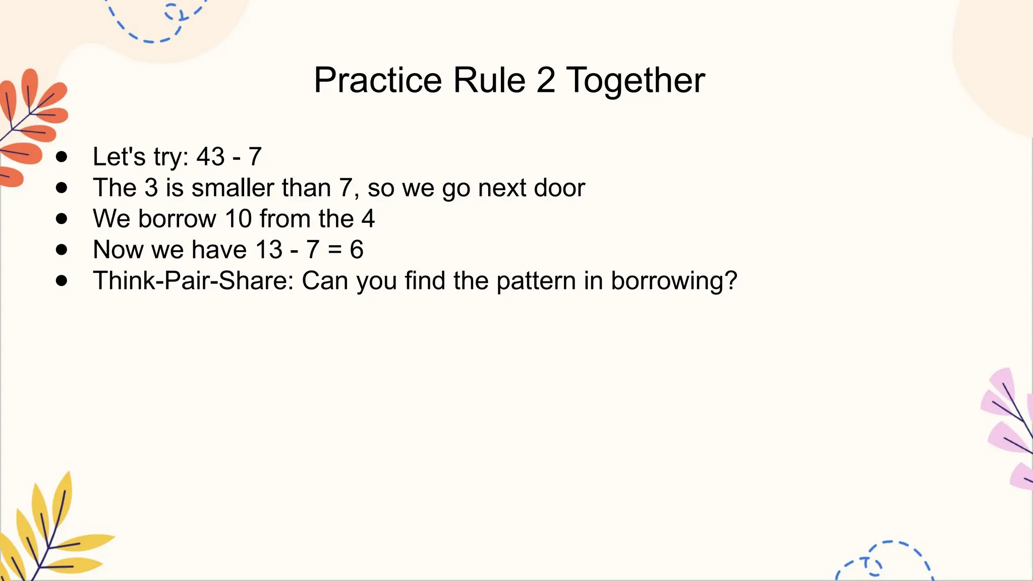 Subtraction Poem-Mini-lesson slideshow created for Grades 2+. | PPTX