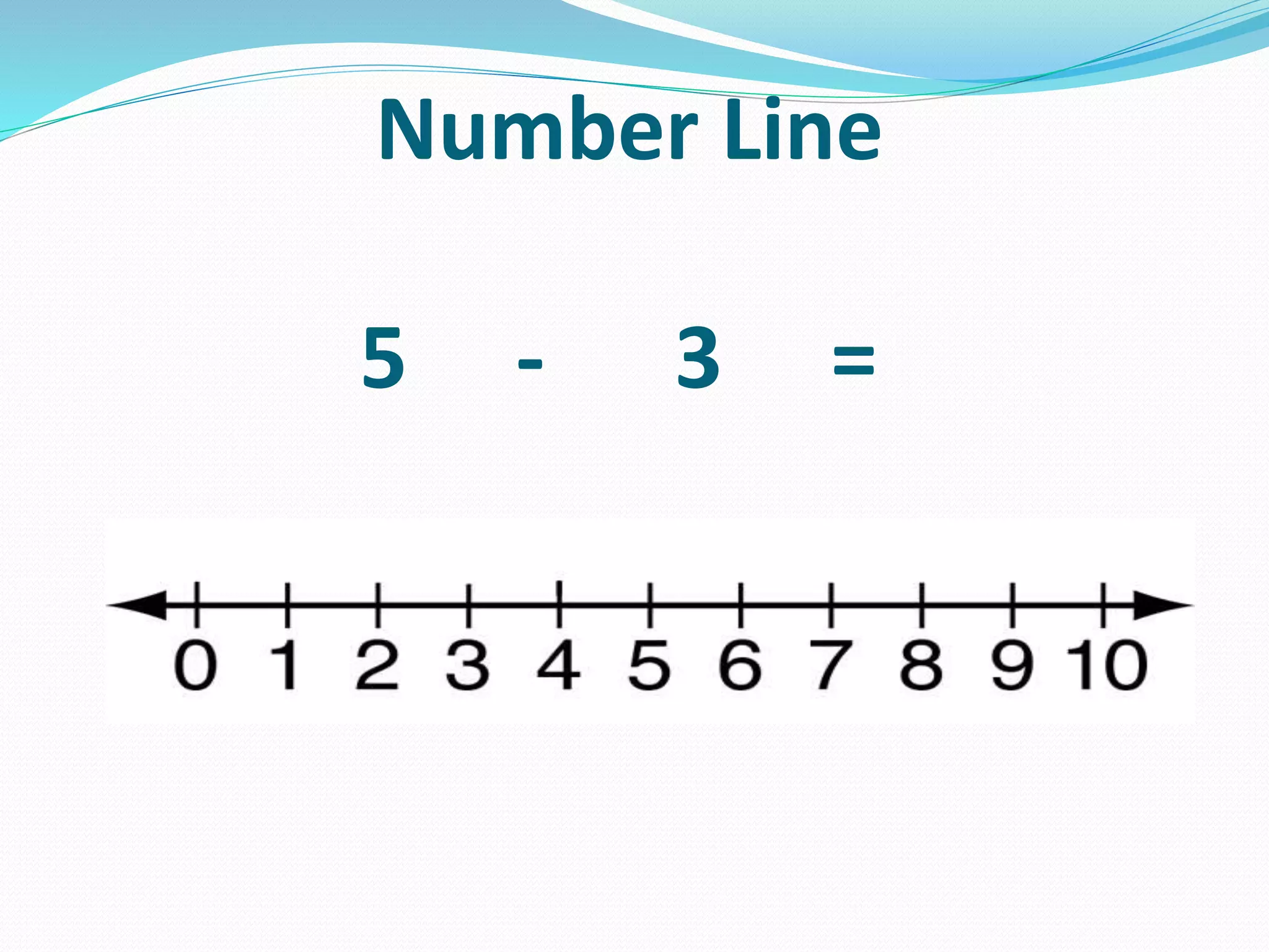 Subtraction through number line grade 1 | PPTX