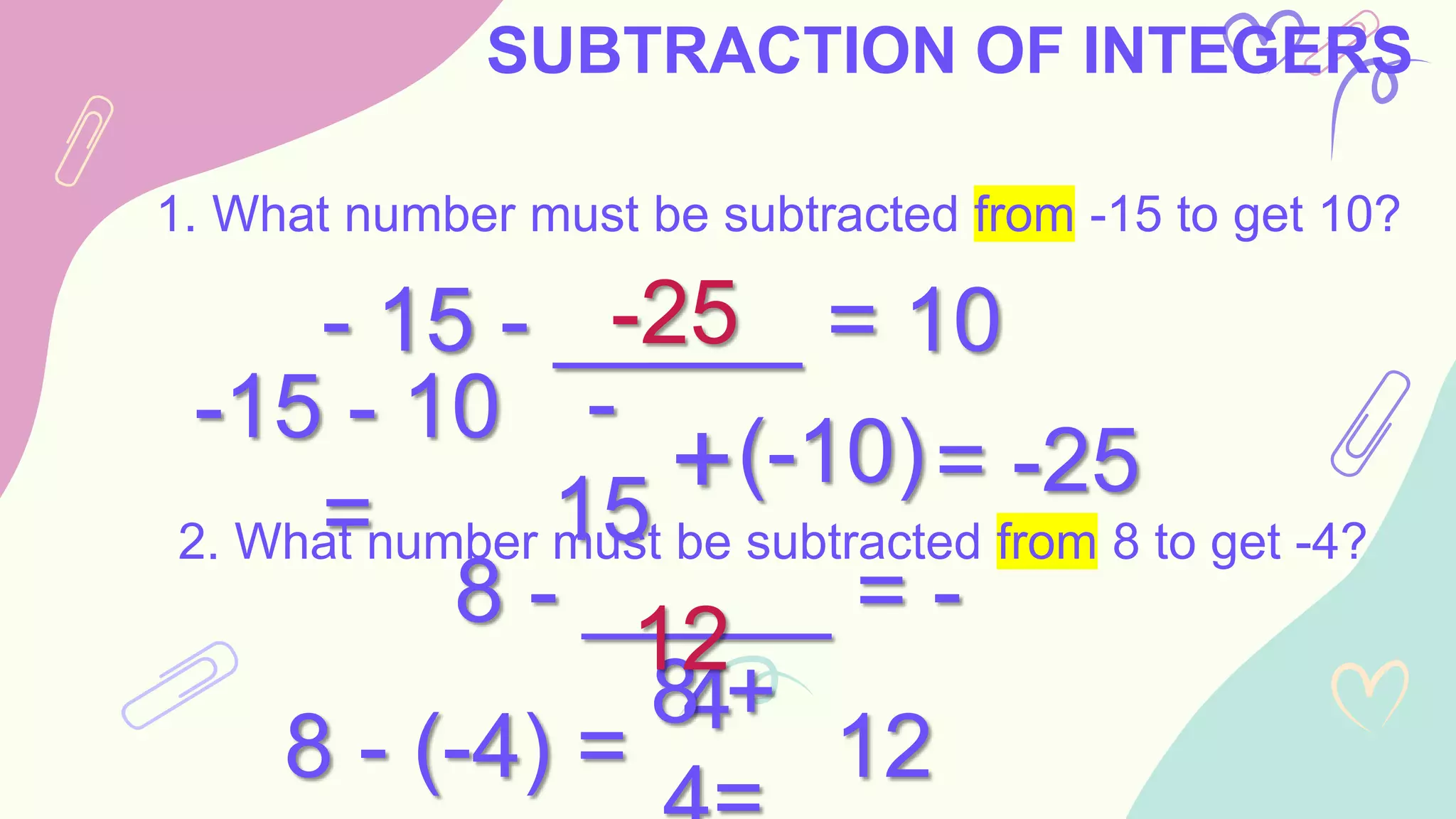 Subtraction of Integers.pptx