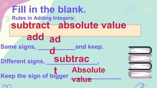 Subtraction of Integers.pptx