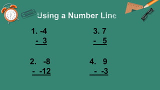 grade 7 mathematics about subtracting integers | PPTX