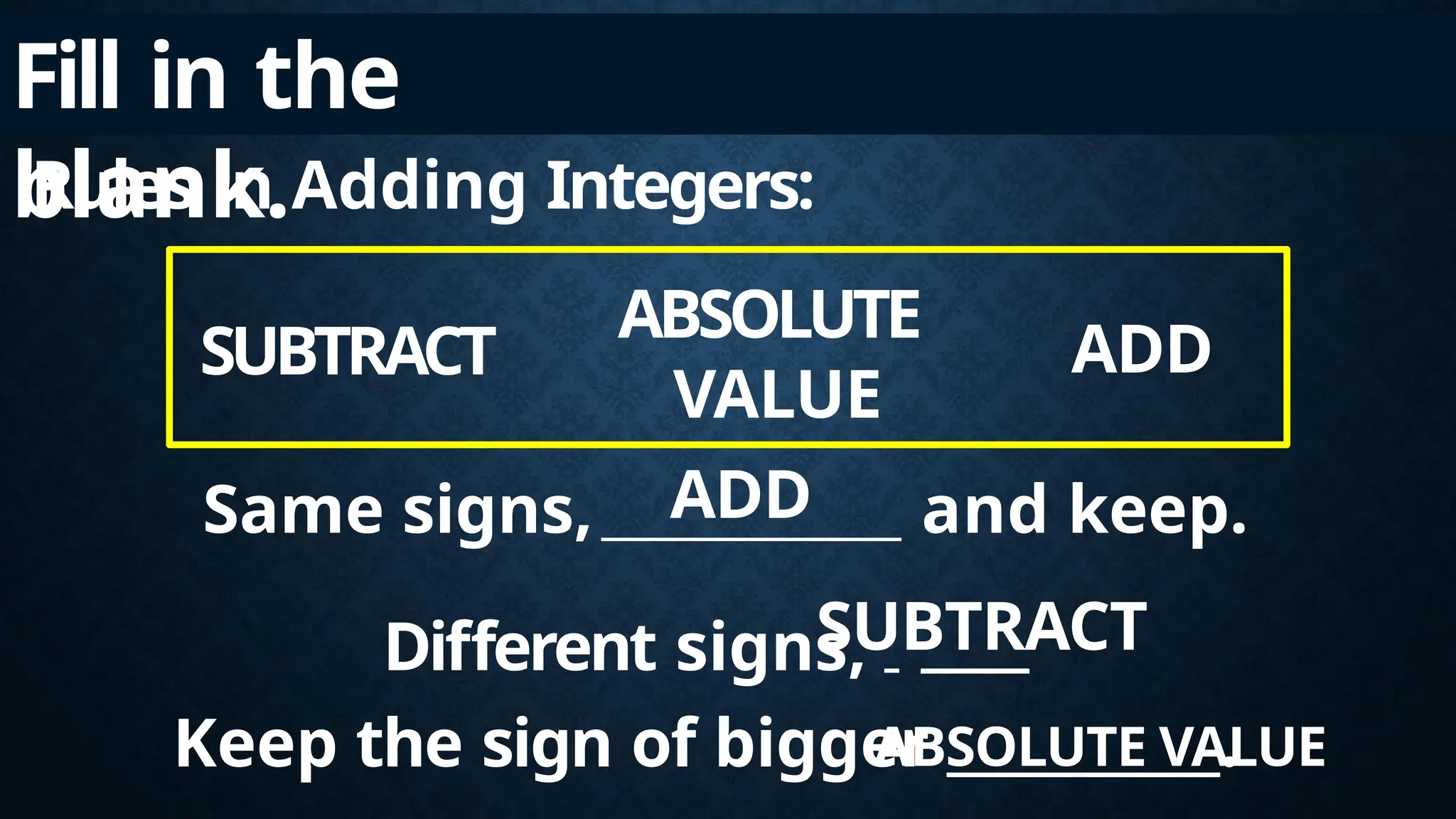 SUBTRACTION OF INTEGERS GRADE 7 MATH QUARTER 3.pptx