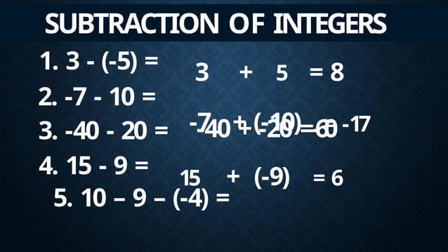 SUBTRACTION OF INTEGERS GRADE 7 MATH QUARTER 3.pptx