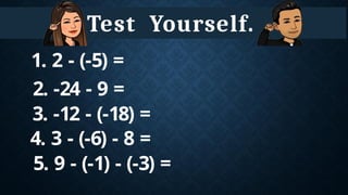 SUBTRACTION OF INTEGERS GRADE 7 MATH QUARTER 3.pptx