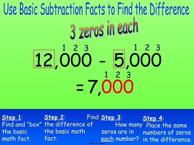 Subtraction patterns4th | PPT