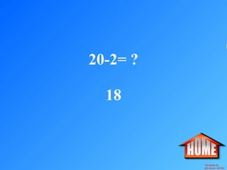 Subtraction to 20 jeopardy | PPT