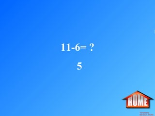 Subtraction to 20 jeopardy | PPT