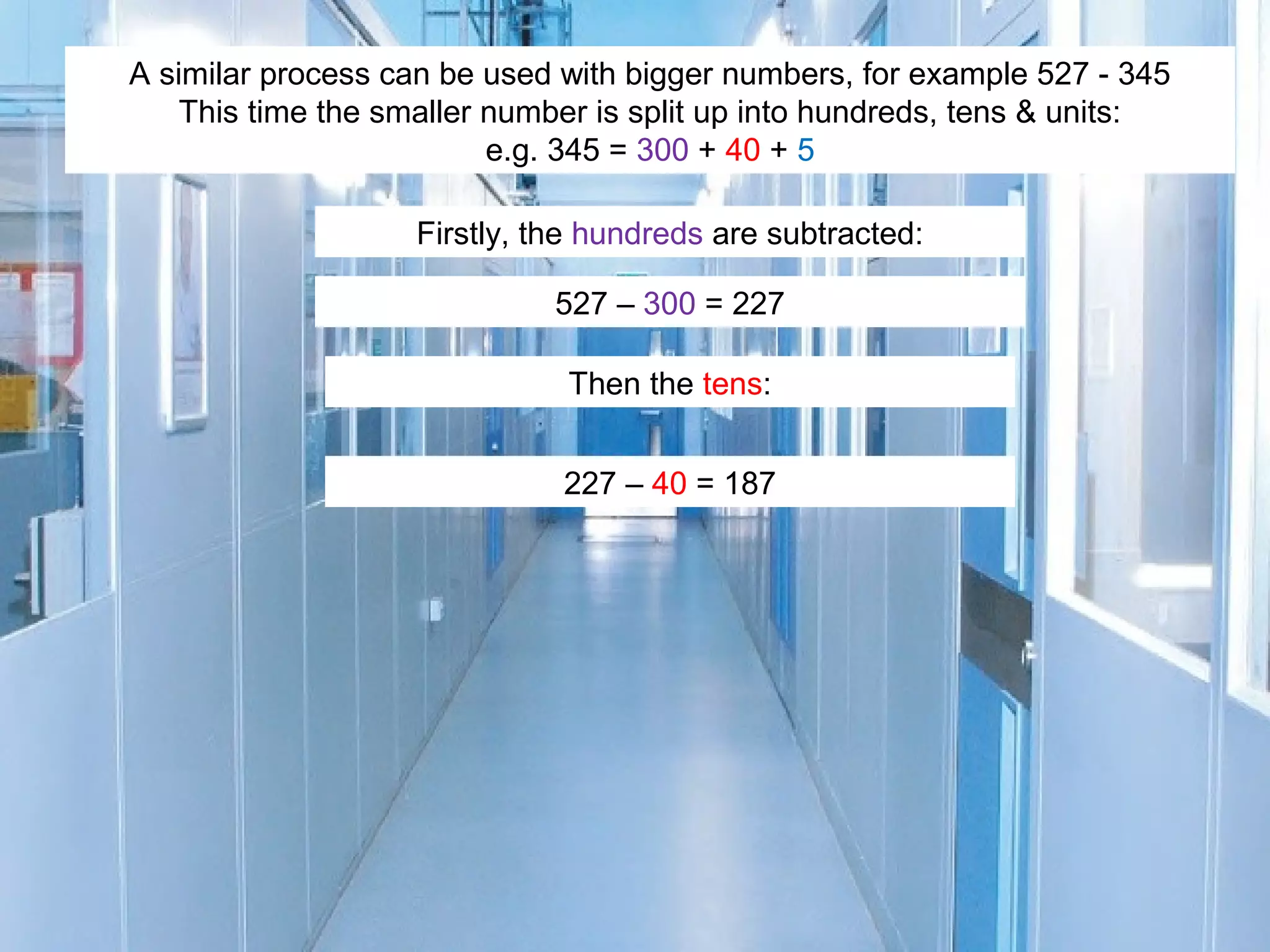 Subtraction Using Partitioning | PPT | Physics | Science