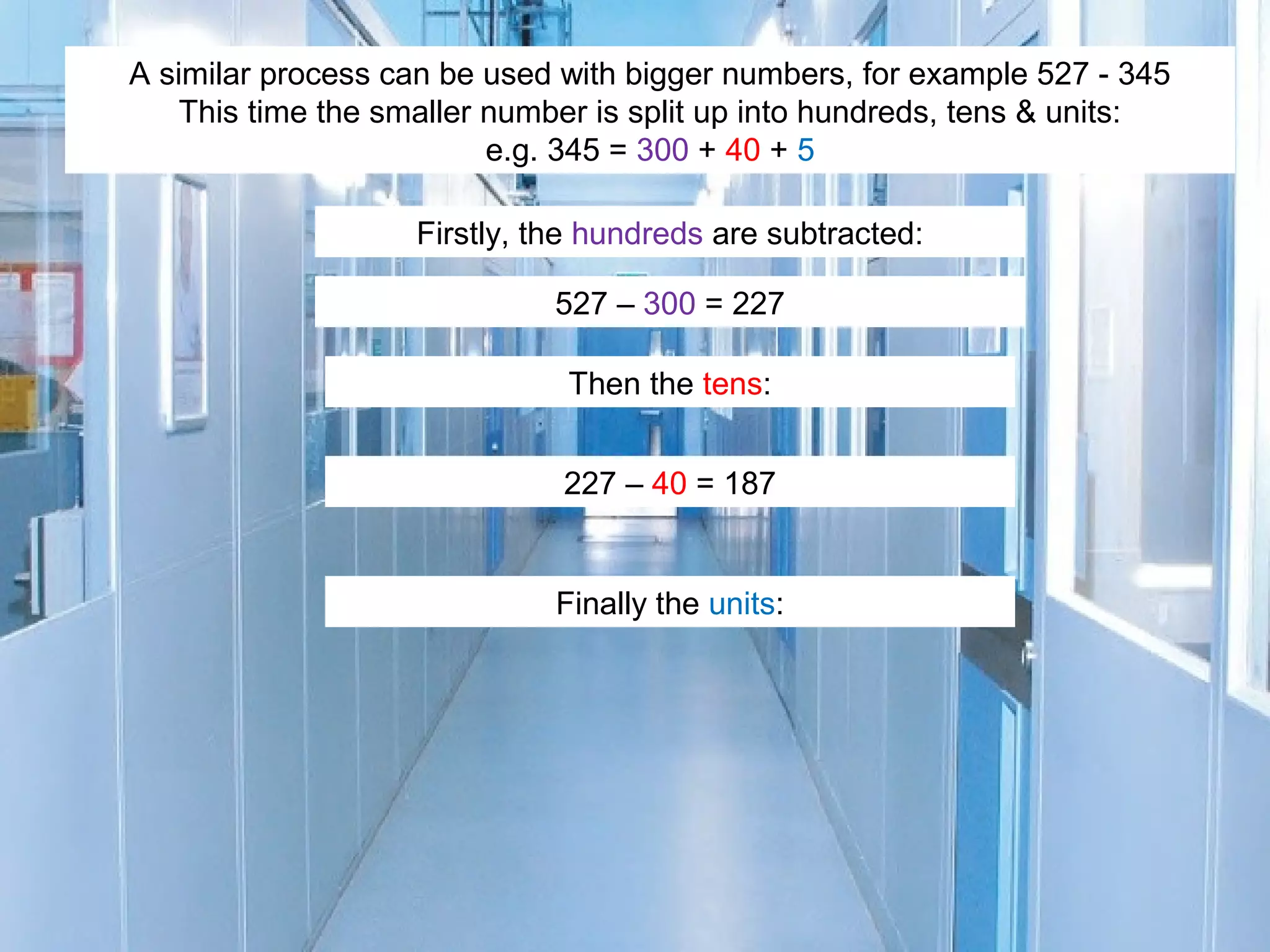 Subtraction Using Partitioning | PPT | Physics | Science