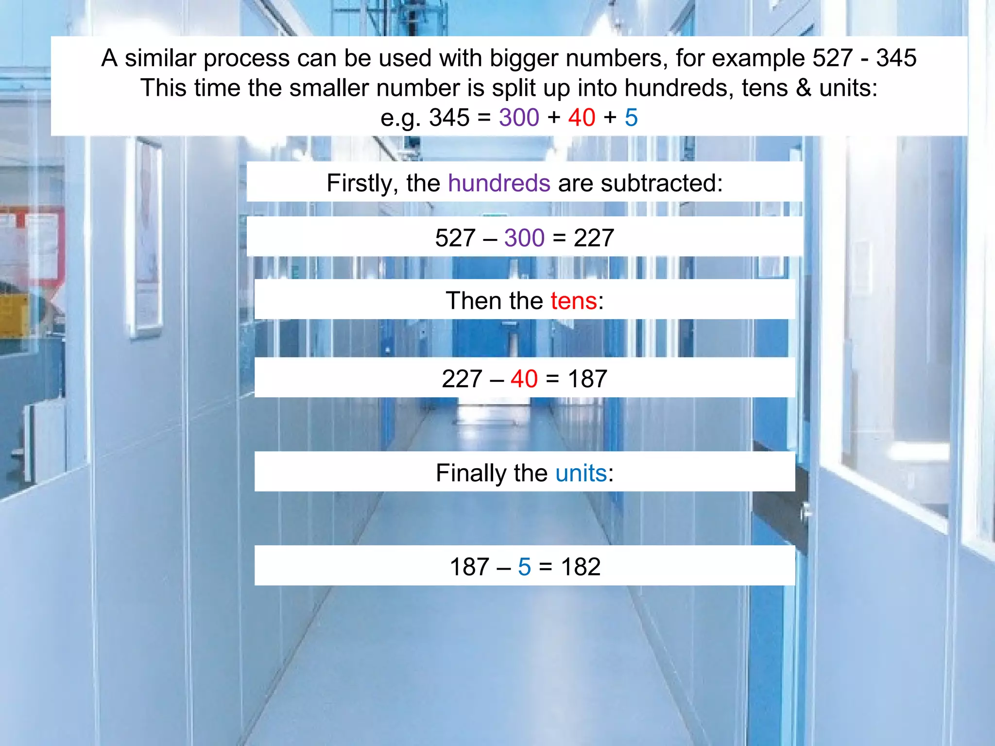 Subtraction Using Partitioning | PPT | Physics | Science