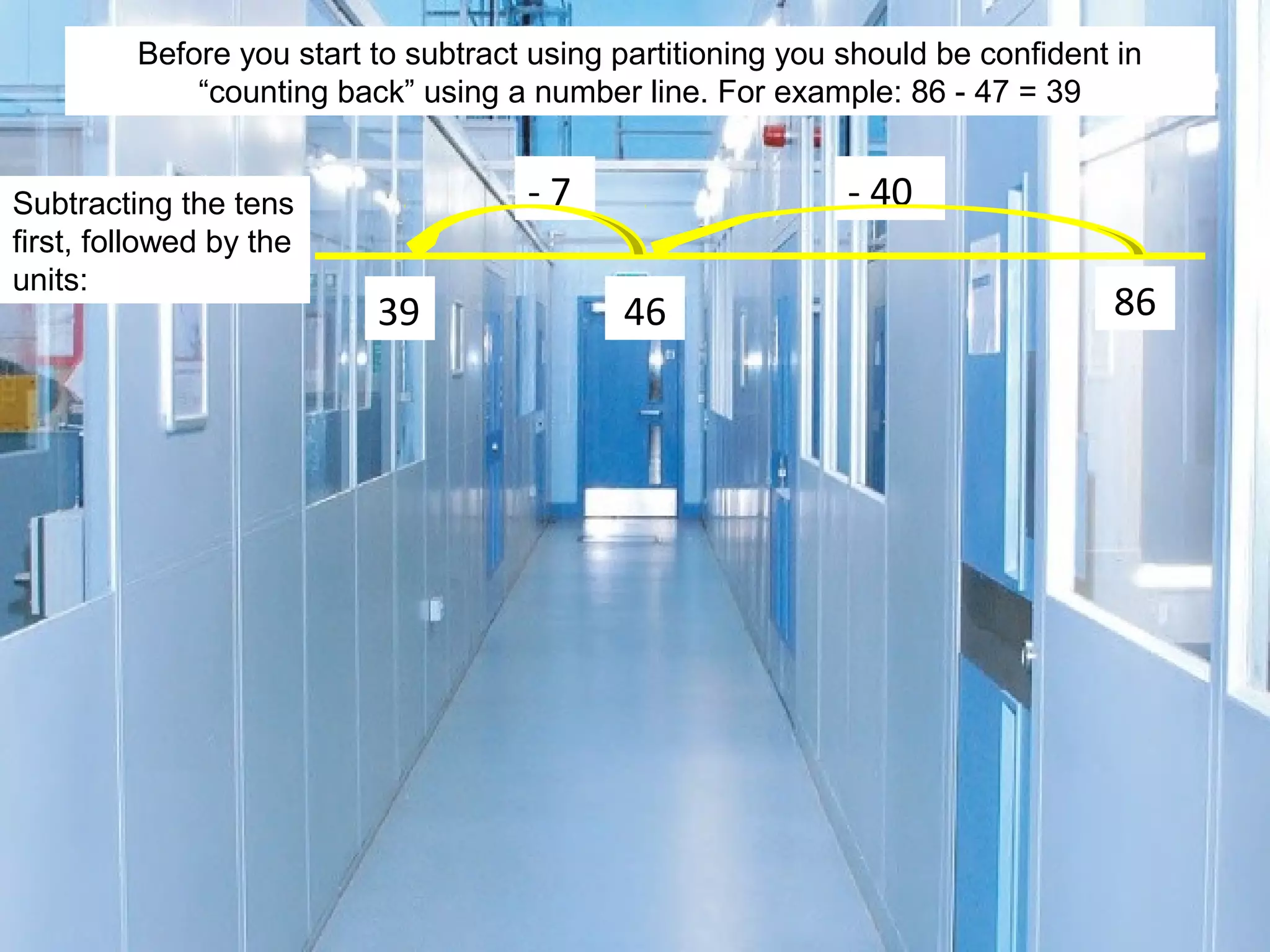 Subtraction Using Partitioning Ppt Physics Science