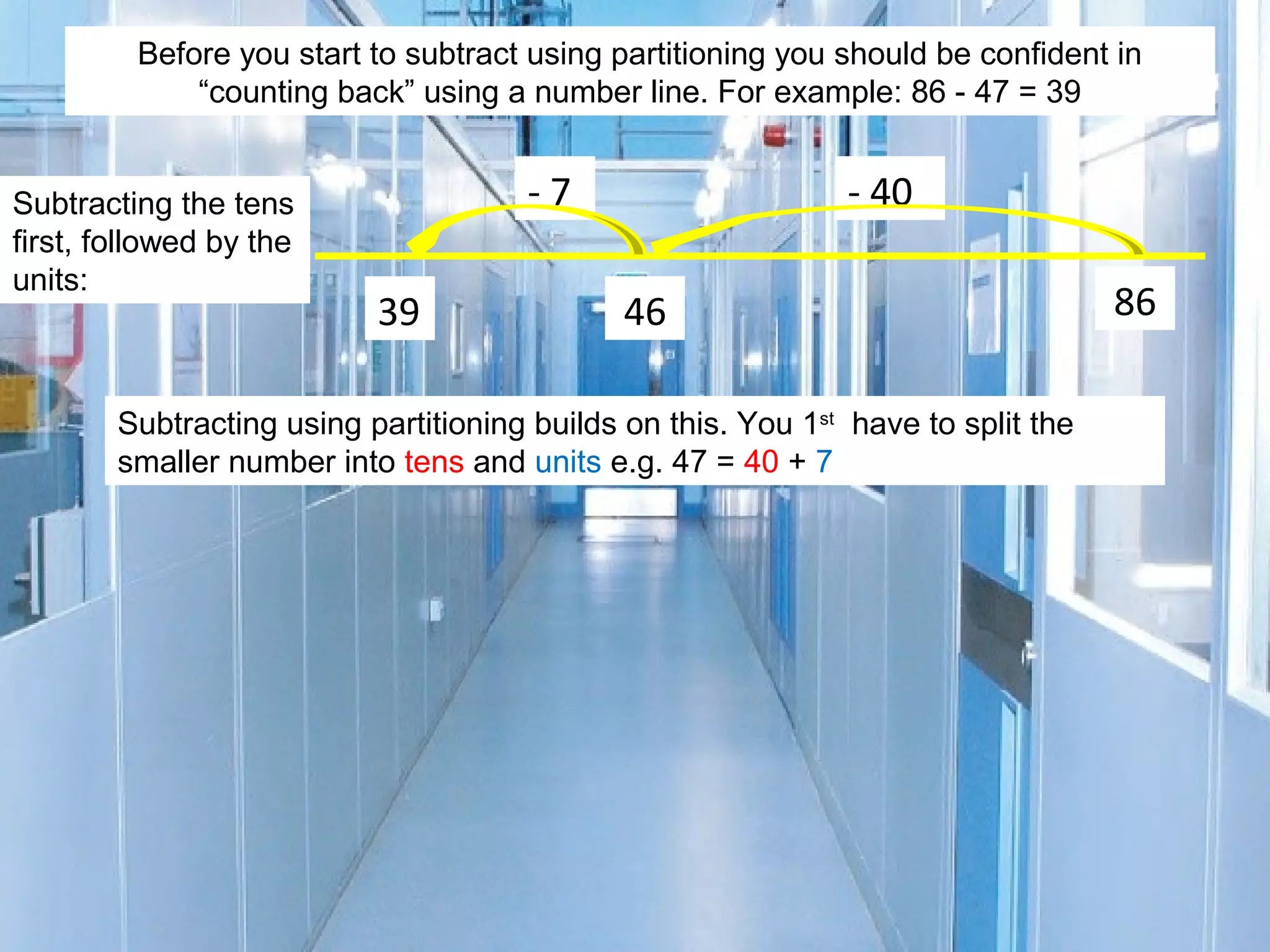 Subtraction Using Partitioning | PPT