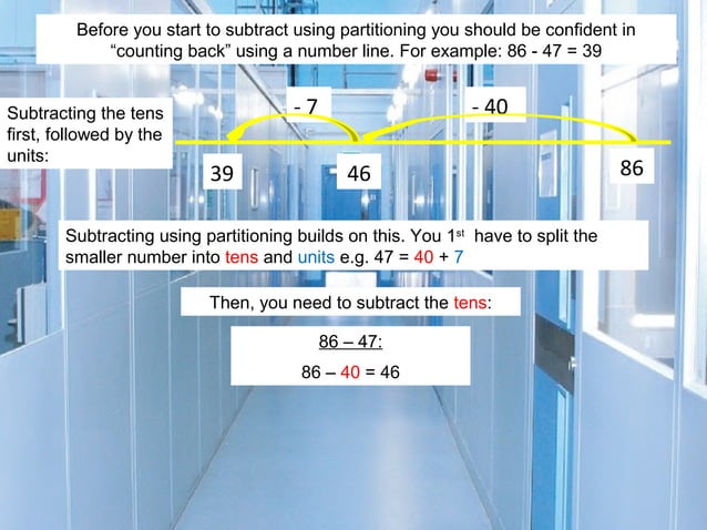 Subtraction Using Partitioning Ppt Physics Science