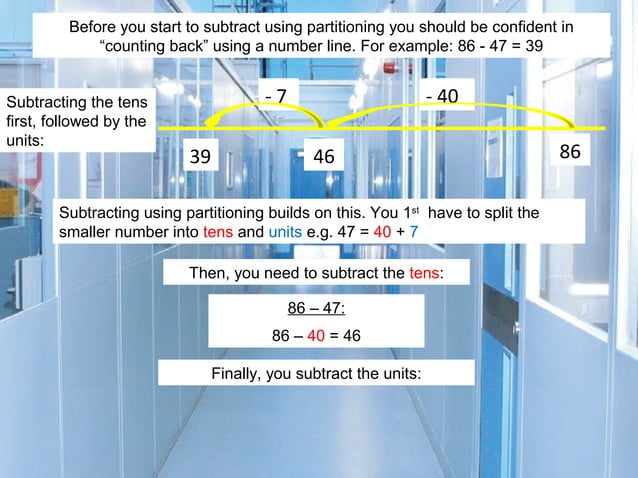 Subtraction Using Partitioning Ppt Physics Science