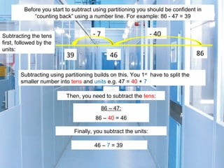 Subtraction Using Partitioning | PPT