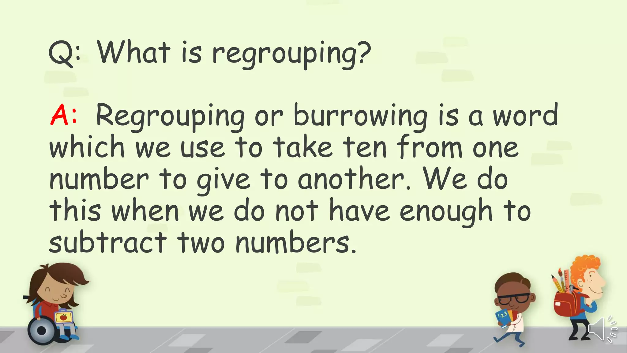 Subtraction with regrouping | PPTX