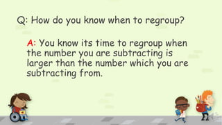 Subtraction with regrouping | PPTX