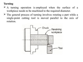 Manufacturing Process (Machining Science) | PPTX