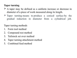 Manufacturing Process (Machining Science) | PPTX