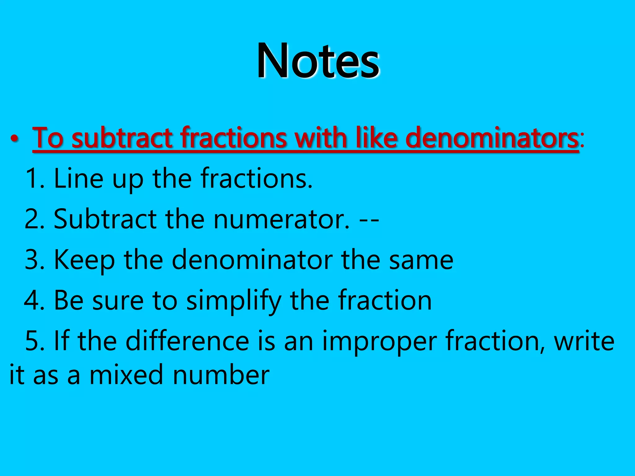 Subtract Like Fractions.ppt