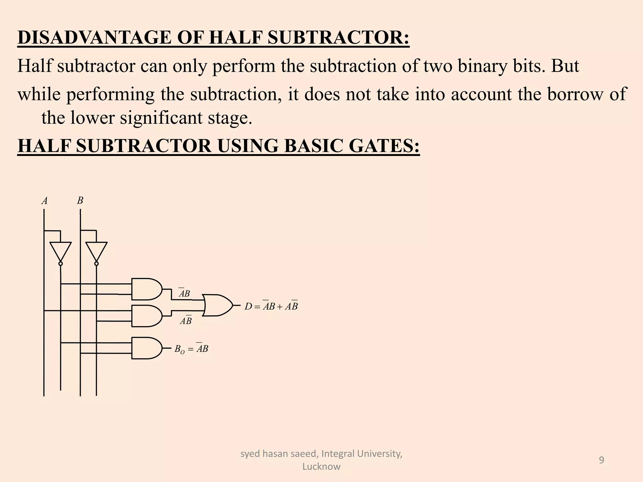 Subtractor | PDF